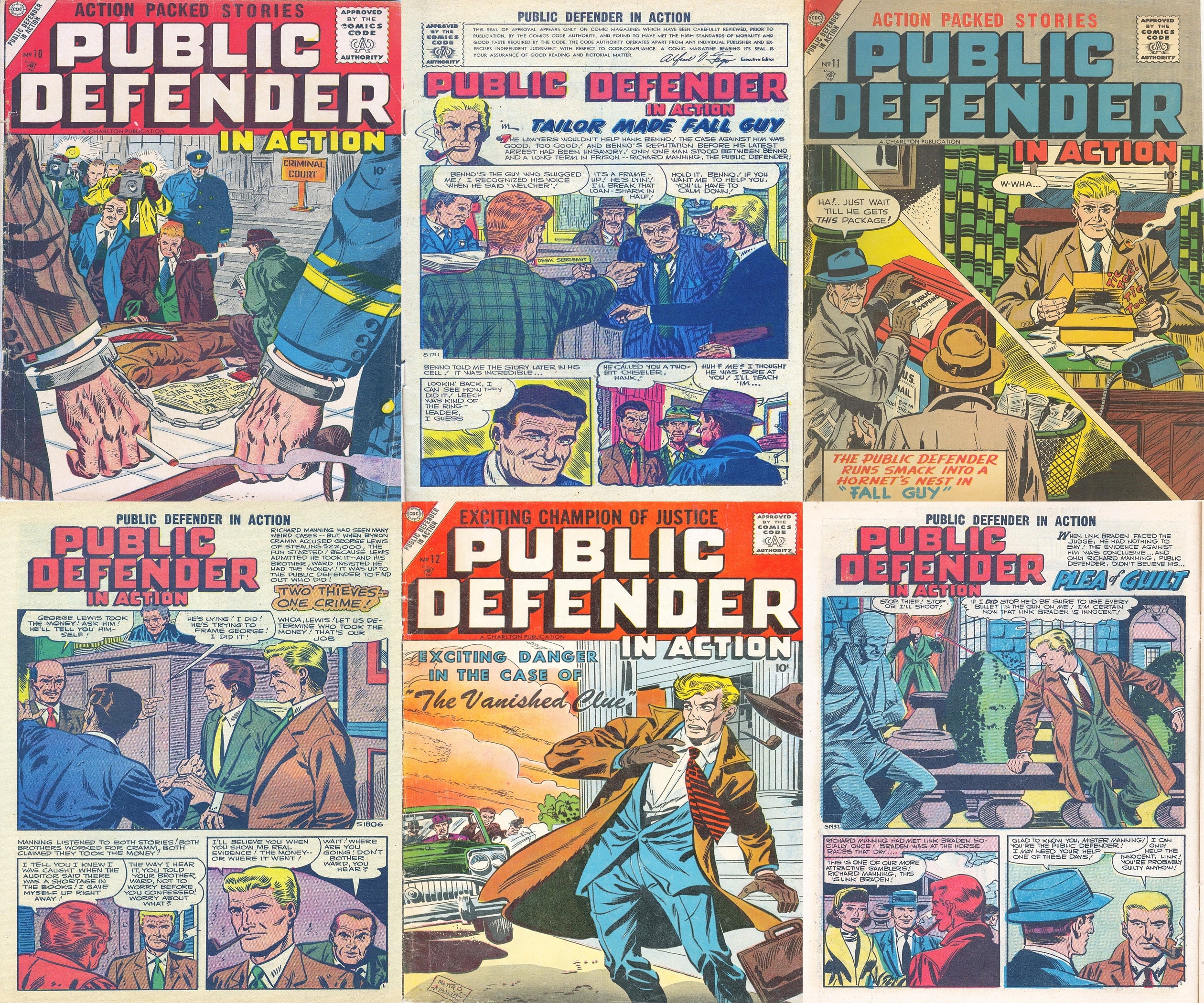 Vintage 1950s Crime Comics: Public Defender Collection (pdfs) - Etsy