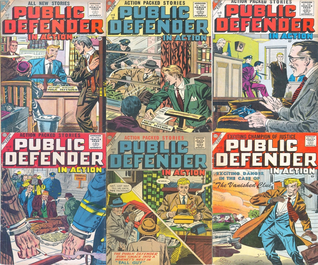 Vintage 1950s Crime Comics: Public Defender Collection (pdfs) - Etsy