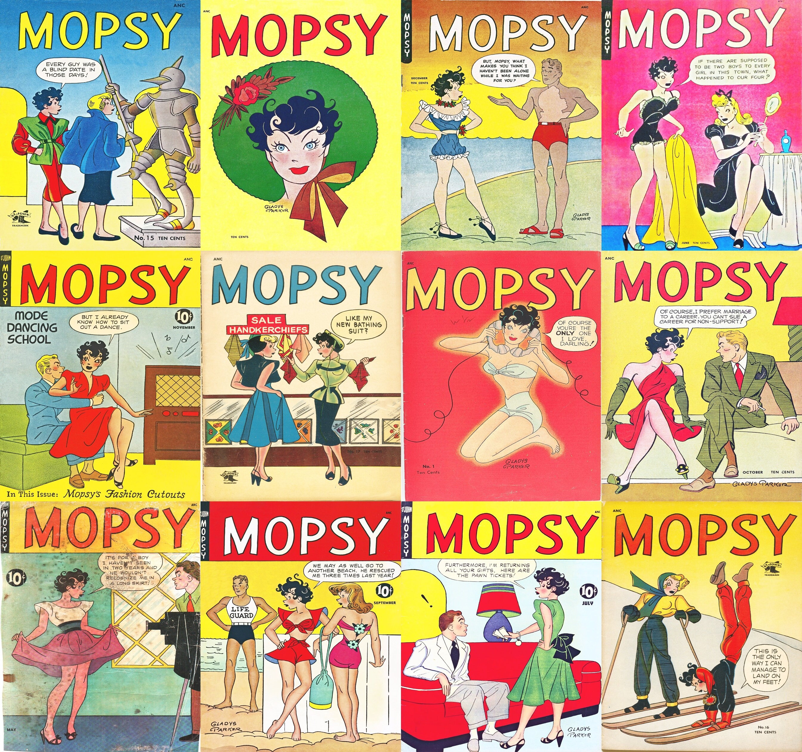 Vintage Teens Comics Mopsy Collection. 16 Issues Over 400 - Etsy