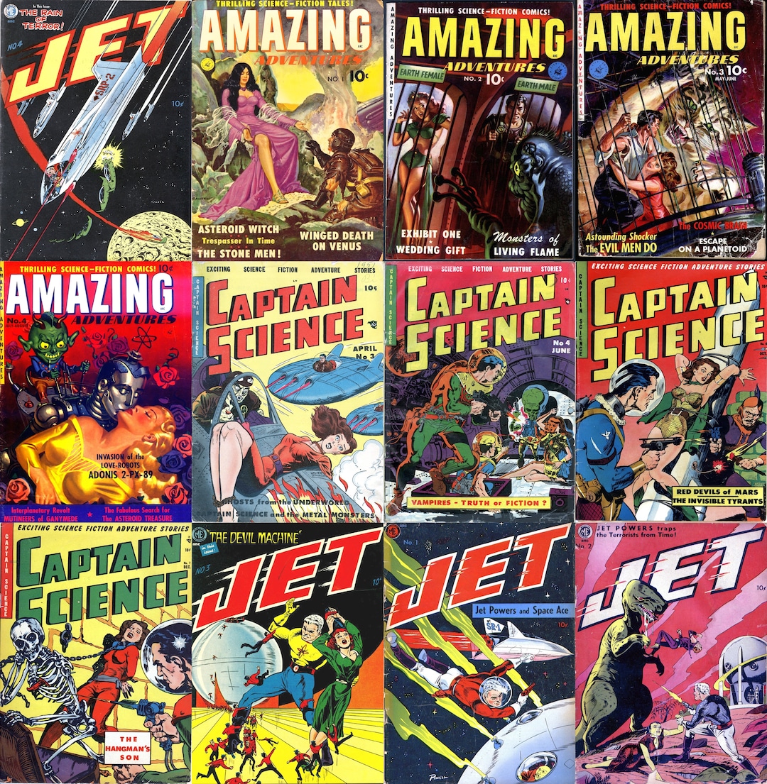 Vintage Science Fiction Comics - Amazing Adventures, Captain Science ...