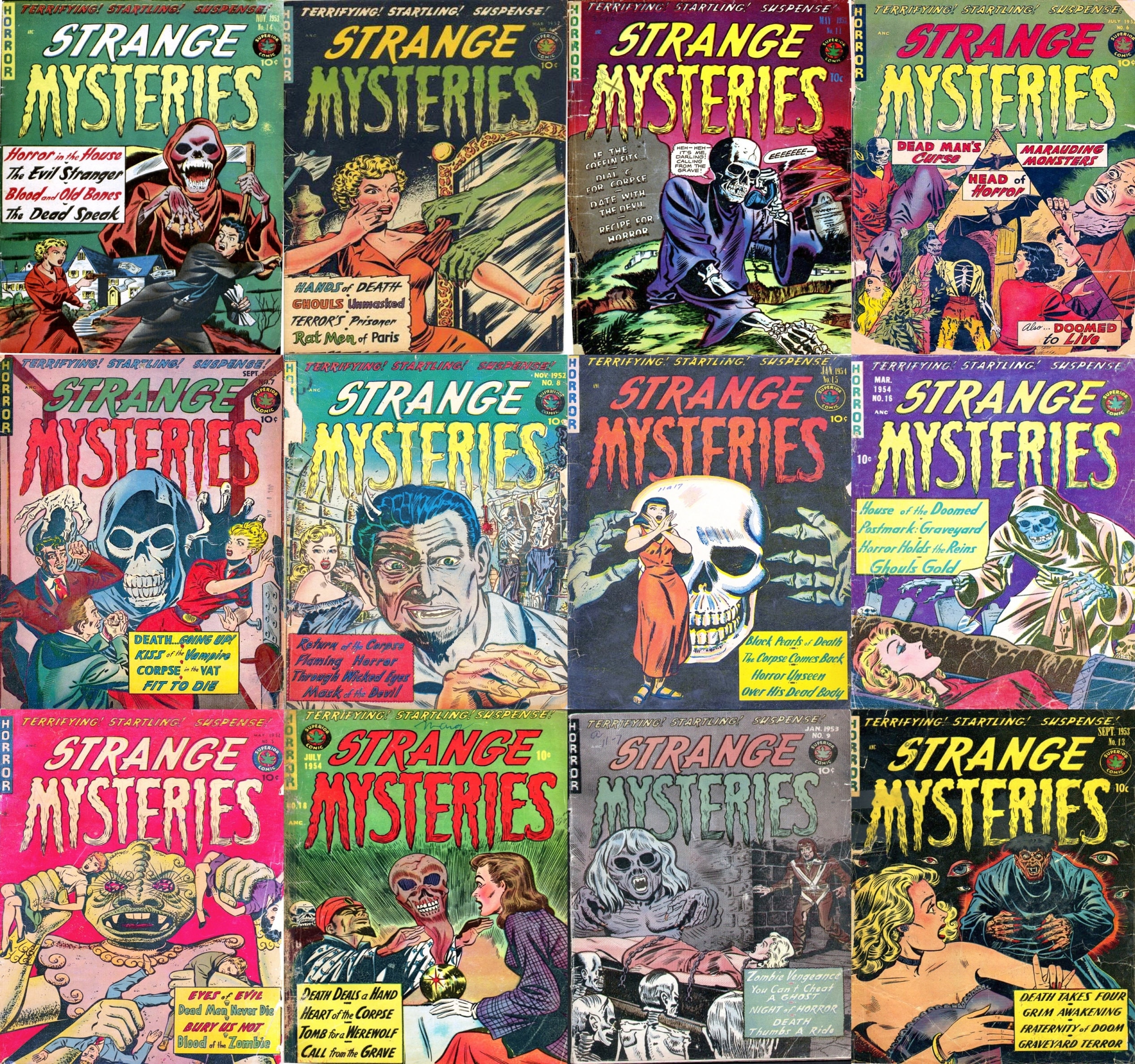 Vintage Horror Comics: Strange Mysteries - 12 Issues (pdfs) - Etsy