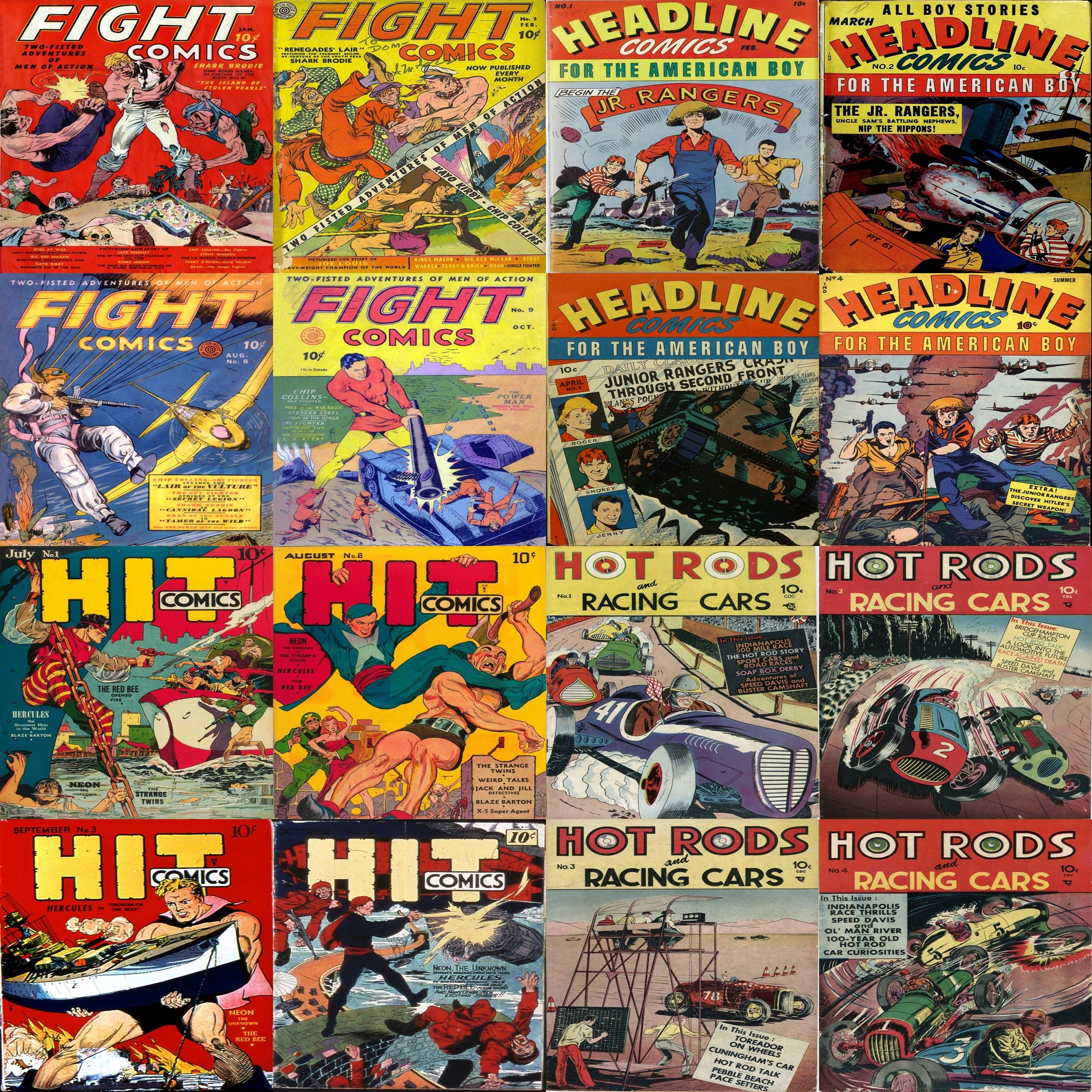 Vintage Adventure Comic Collections 40 Sets 160 Issues PDFS Jungle, Big ...