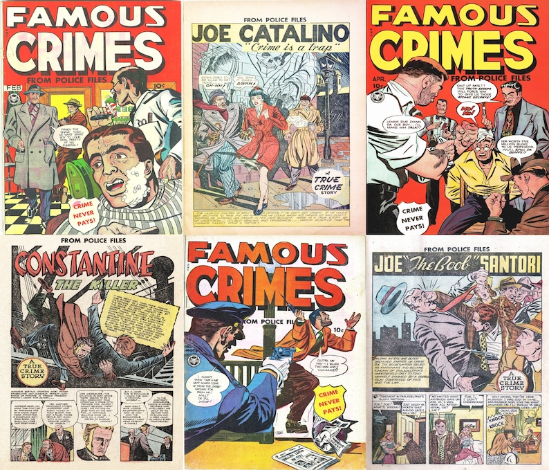 Vintage 1950s Crime Comics Collection (PDF Download) - Etsy