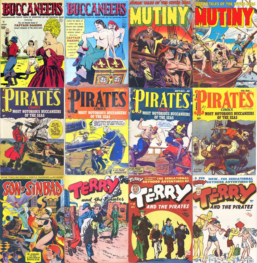 Pirates Comics - Buccaneers, Mutiny, Son of Sinbad, Terry and the ...