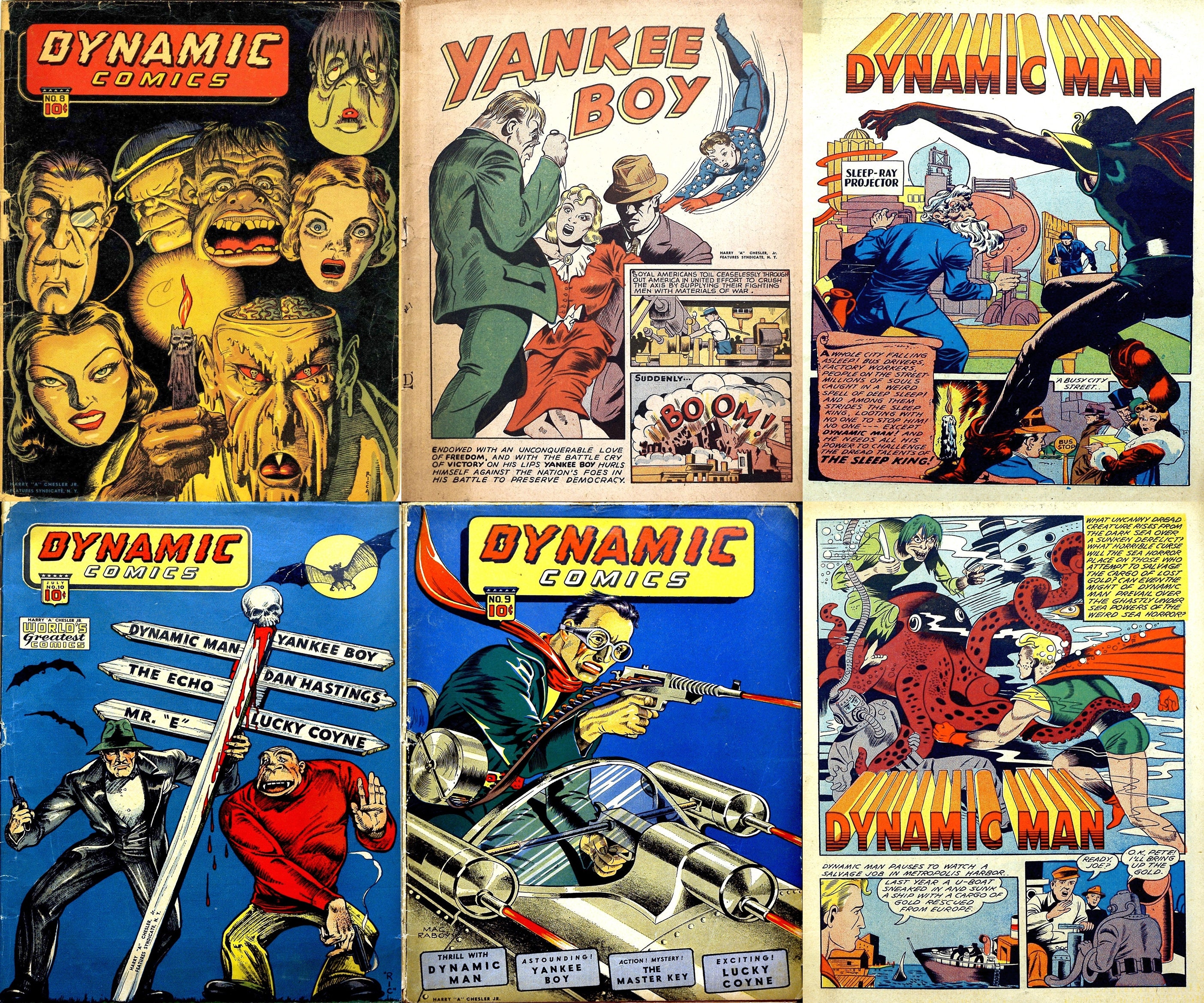 Vintage 1950s Superhero Comics: Dynamic Comics Collection (pdfs) - Etsy