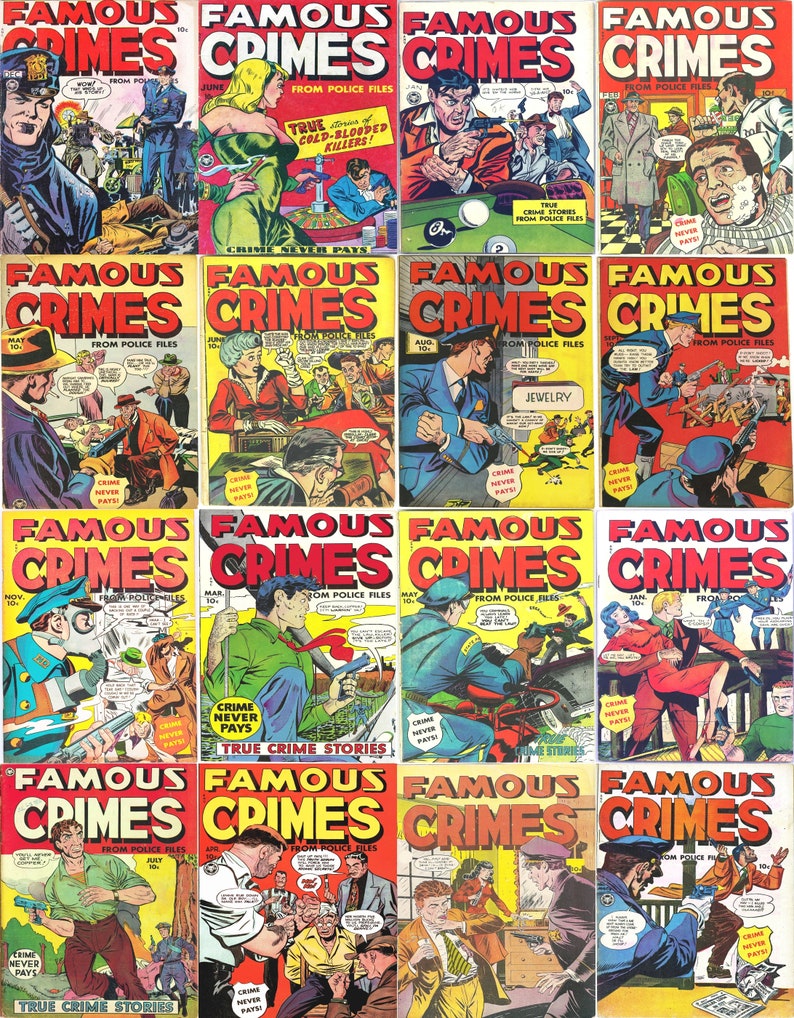 Vintage 1950s Crime Comics Collection (PDF Download) - Etsy
