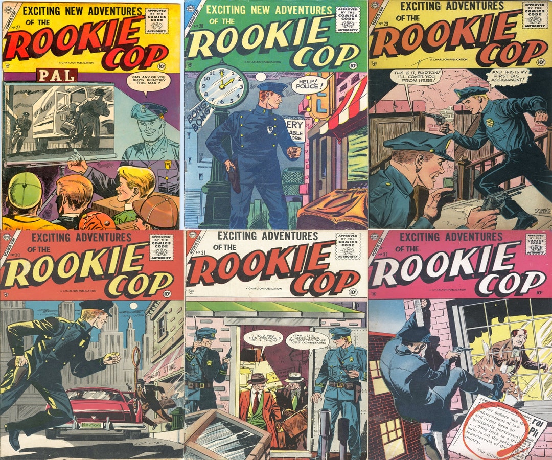 Crime & Justice Comics - Rookie Cop Collection. 6 Issues, Over 200 ...