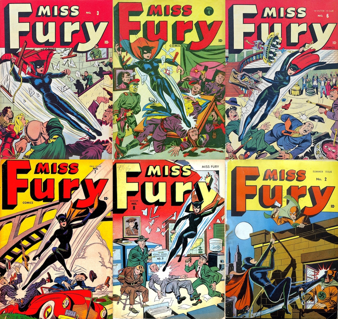 Miss Fury Comics: 1950s Vintage Collection (PDF Download) - Etsy
