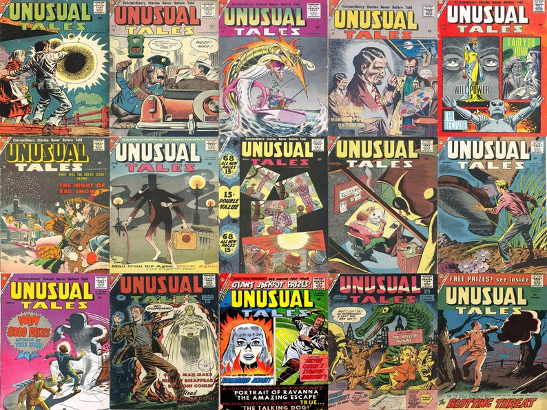 Vintage Horror Comics: Unusual Tales Collection (15 Issues) (pdfs) - Etsy