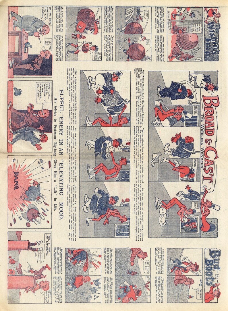1920s the WIZARD Comics: UK Vintage Story Paper (PDF Format) - Etsy