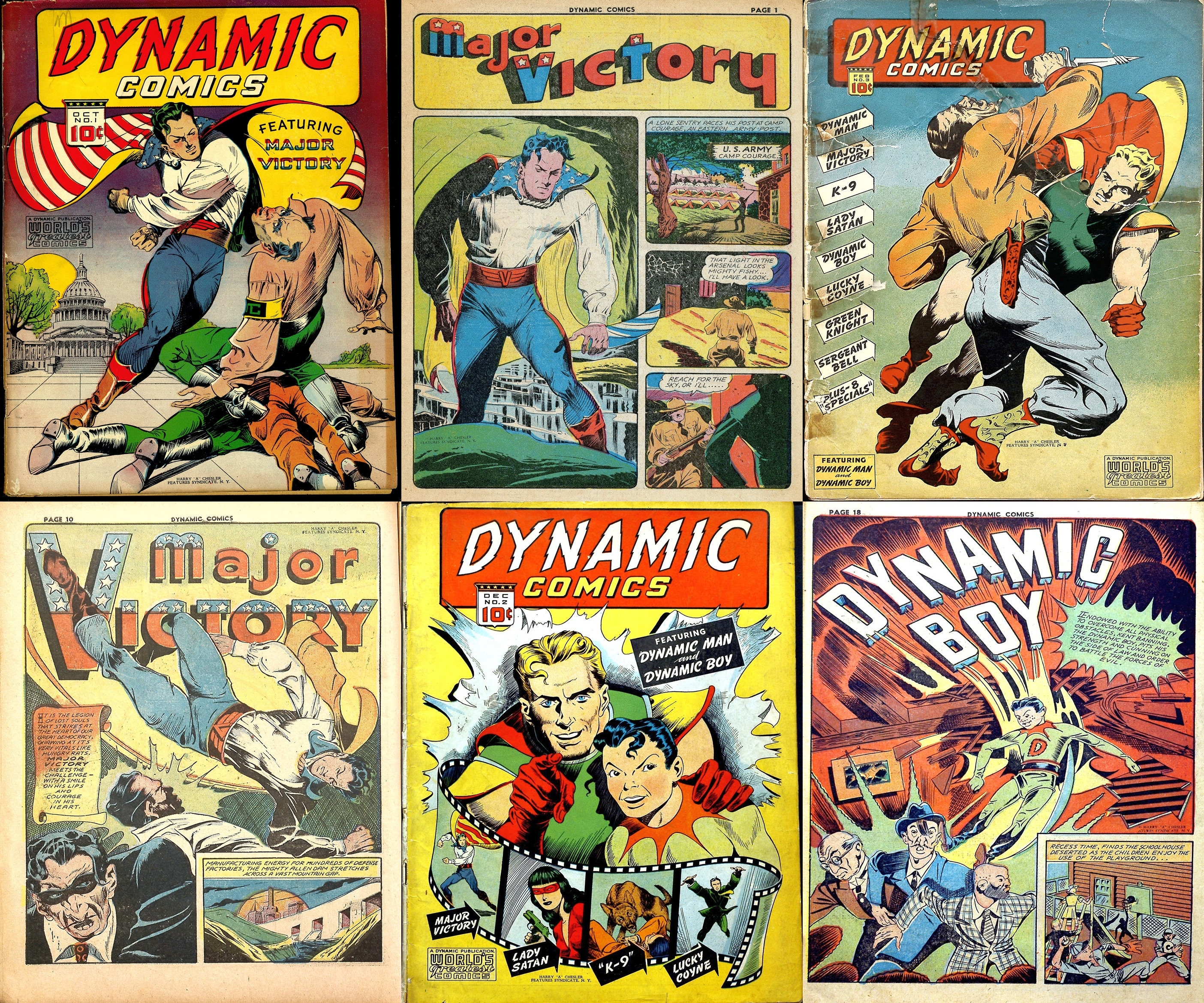 Vintage 1950s Superhero Comics: Dynamic Comics Collection (pdfs) - Etsy