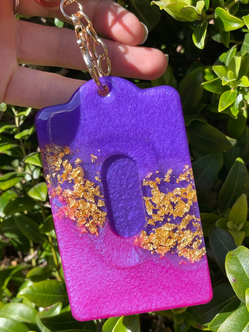 Resin Card Holder ID Card Holder Bank Card Holder Foil - Etsy Australia