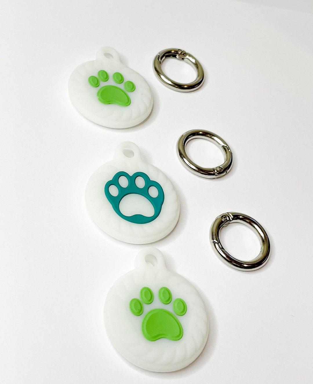 Glow in the Dark Dog Tag Pet ID Holder Apple Air Tag Case Dog Tag Pet ...
