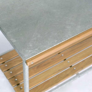 Galvanized Steel Potting Bench, Compact Potting Bench, Hobby Table ...