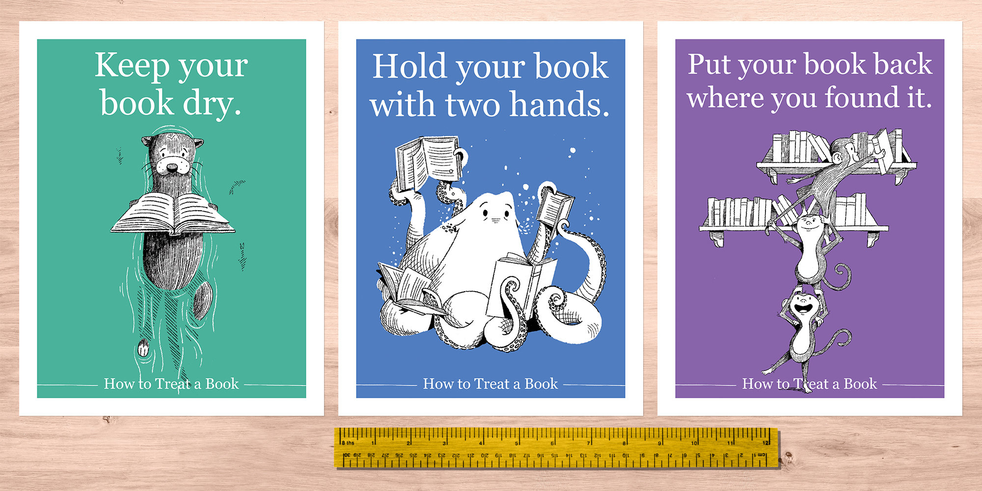 How to Treat a Book (8.5 X 11 Digital Download) - Etsy UK