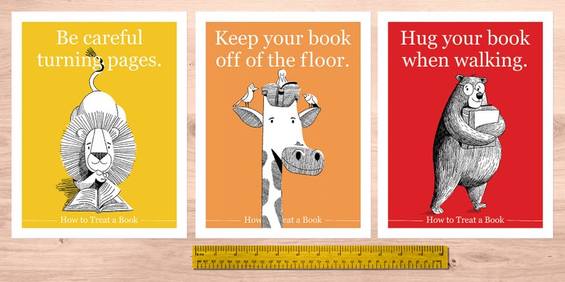 How to Treat a Book (8.5 X 11 Digital Download) - Etsy