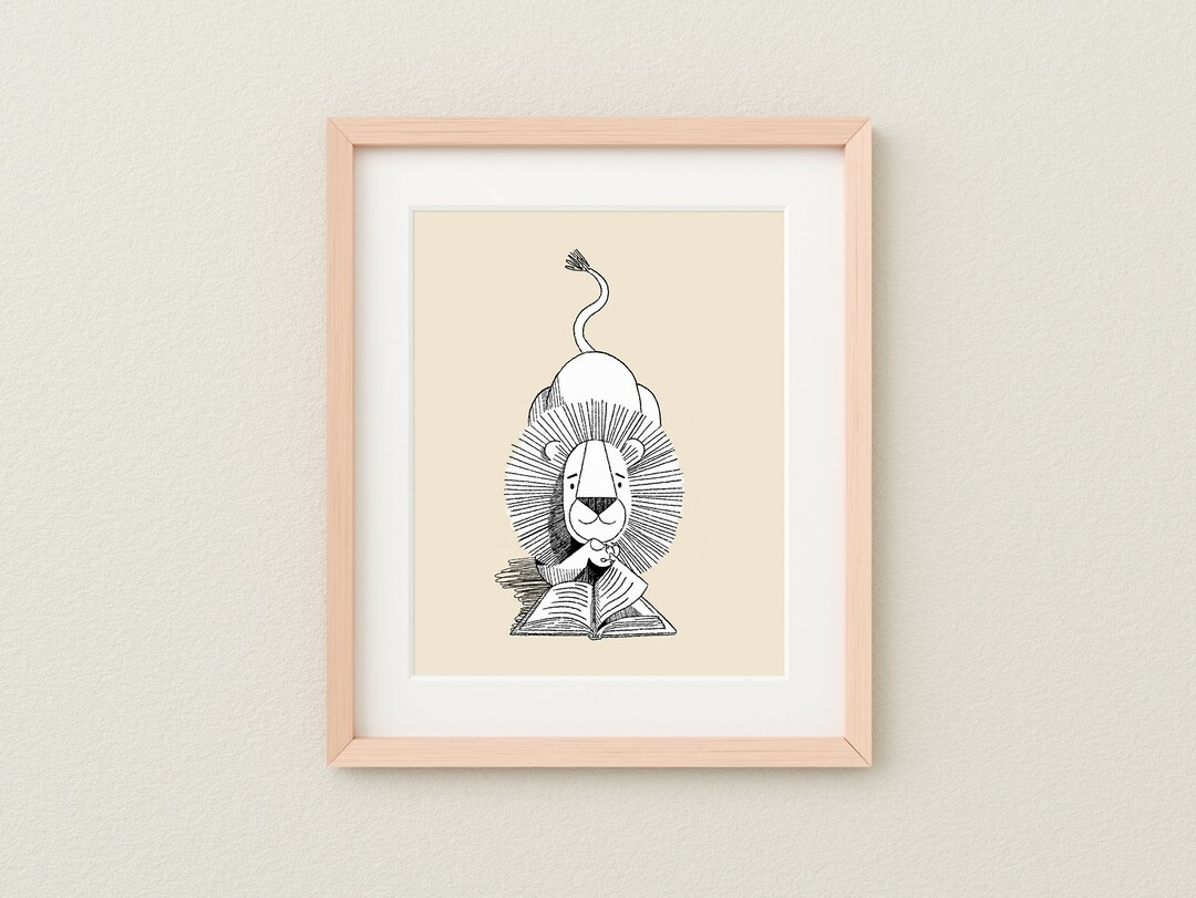 Lion | How to Treat a Book | Instant Digital Download - Etsy