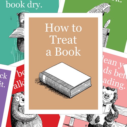 How to Treat a Book 8.5 X 11 Digital Download - Etsy