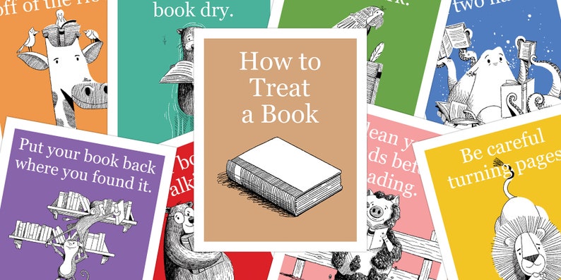 How to Treat a Book (8.5 X 11 Digital Download) - Etsy