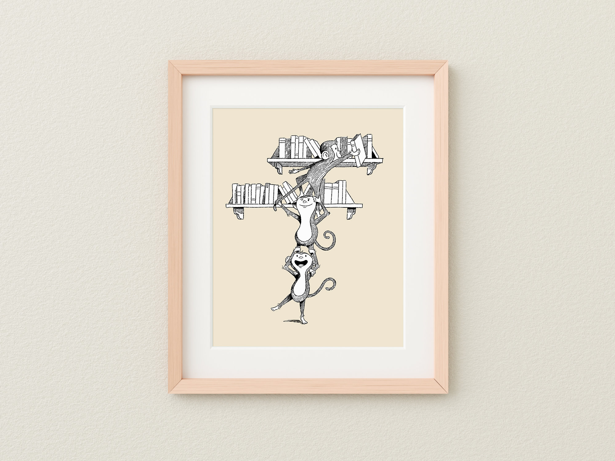 Monkey | How to Treat a Book | Instant Digital Download - Etsy