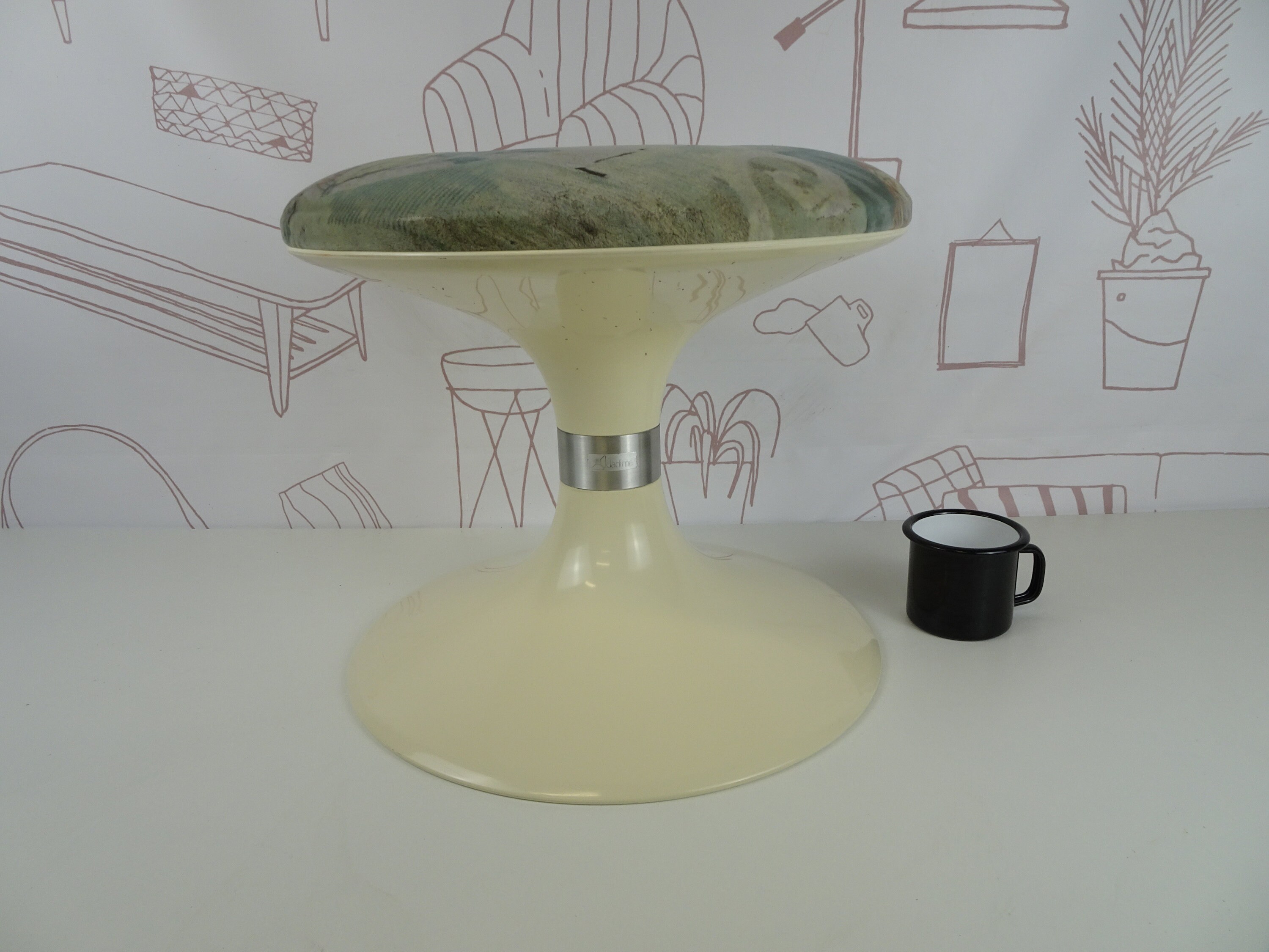 Vintage Dadime Stool Space Age Stool From the 70s Plastic - Etsy