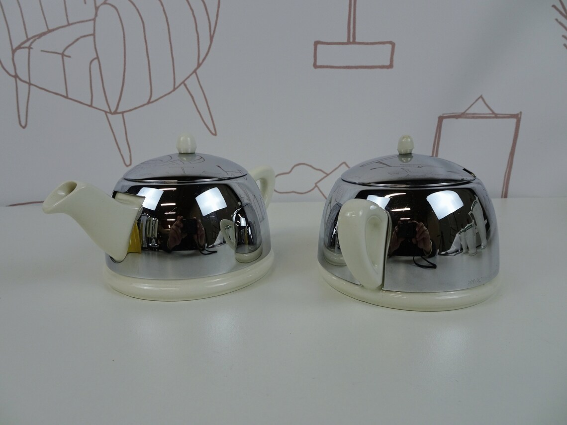 Vintage Milk Jug and Sugar Bowl by Everhot, Vintage Tea Set, Vintage ...