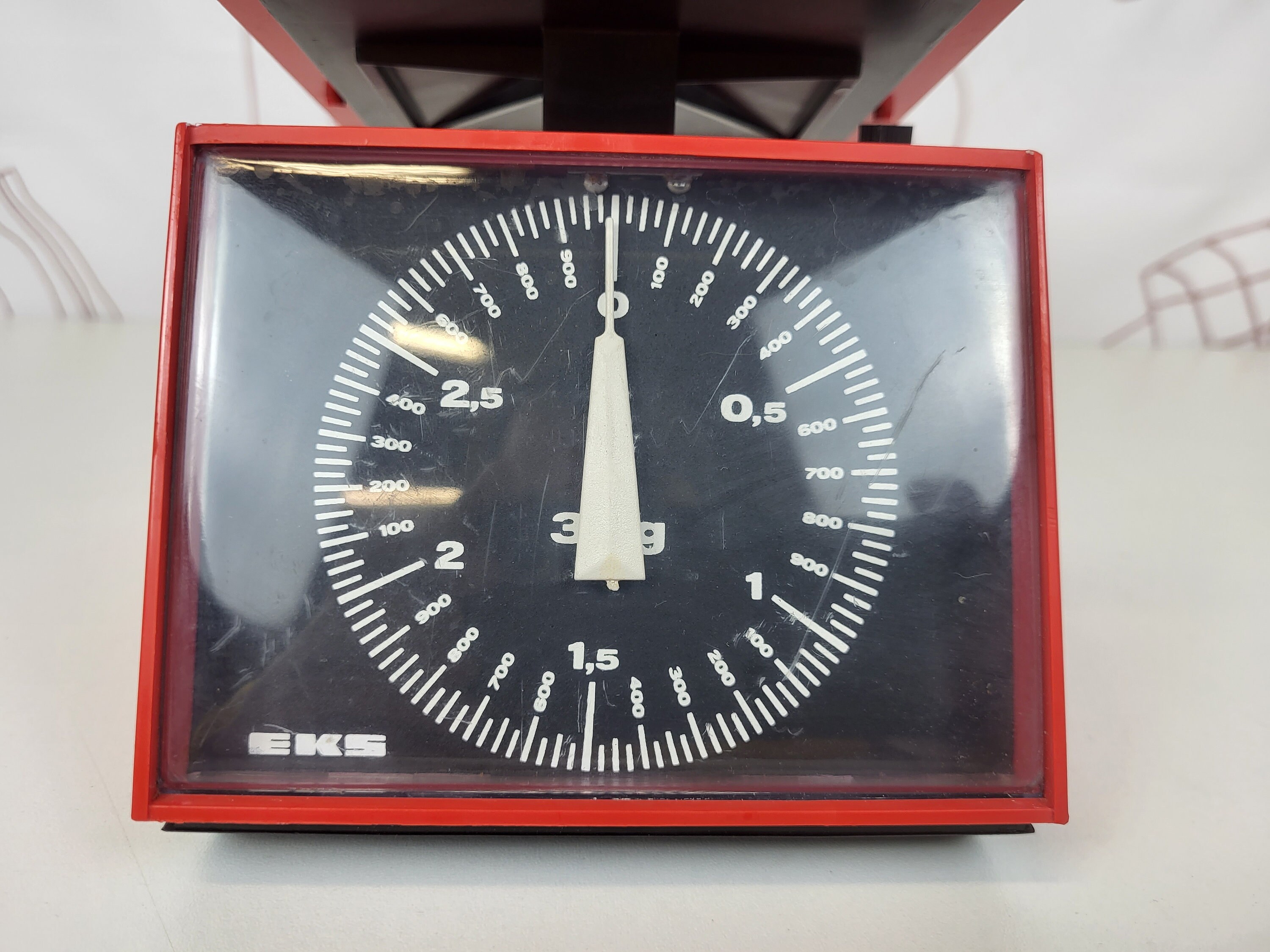 Vintage Scale Red by EKS, 70s Kitchen Decor, Retro Kitchen Scale up to ...