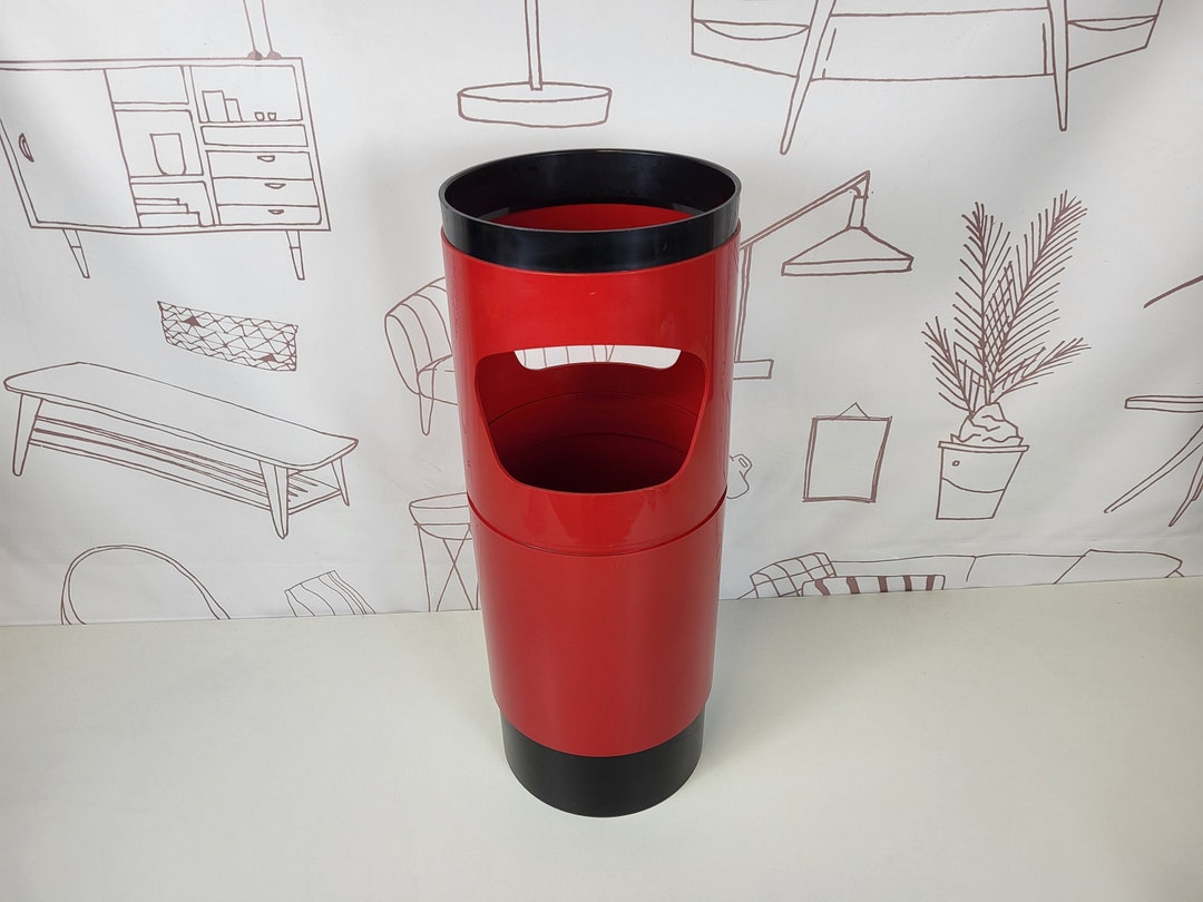 Vintage Design Red Umbrella Stand by Manade Model Samp Space Age ...