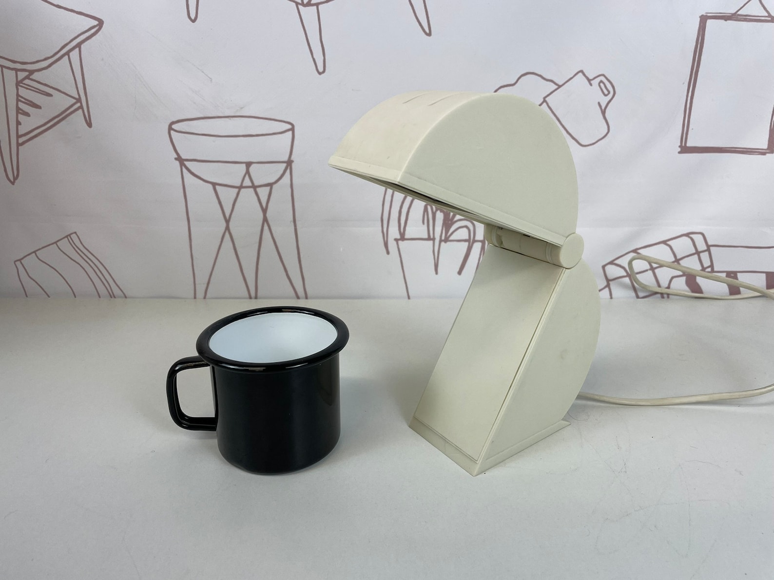 Vintage Desk Lamp by JM RDM Model Disco From the 1970s, Space Age Table ...