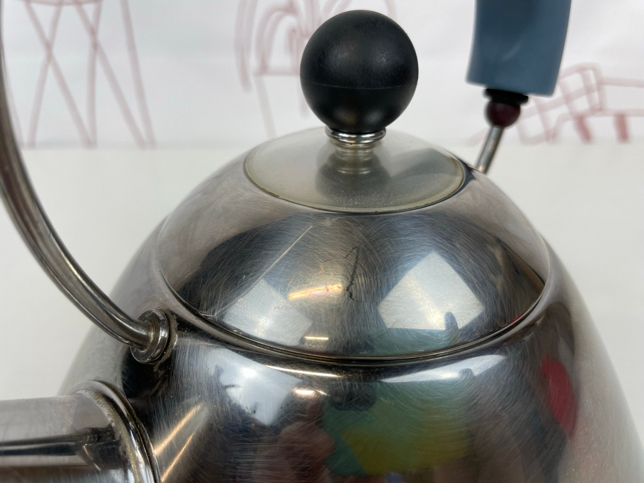 Vintage Alessi 9093 Kettle Iconic Design by Michael Graves 80s Kitchen ...