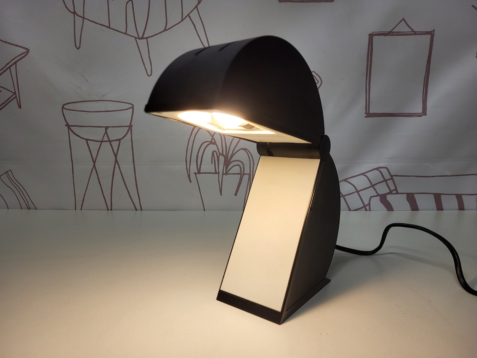 Vintage Desk Lamp by JM RDM Model Disco From the 1970s, Space Age Table ...