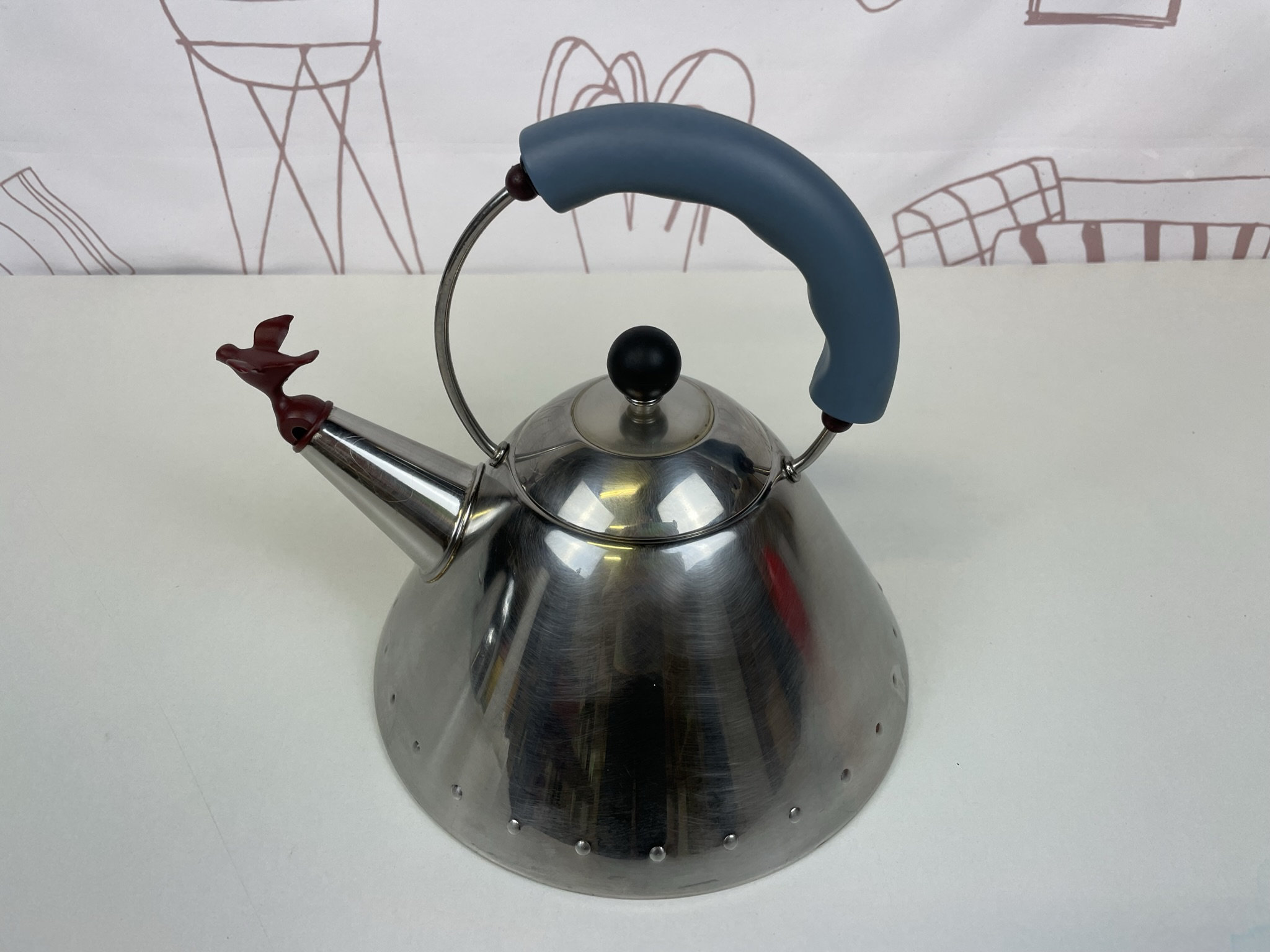 Vintage Alessi 9093 Kettle Iconic Design by Michael Graves 80s Kitchen ...