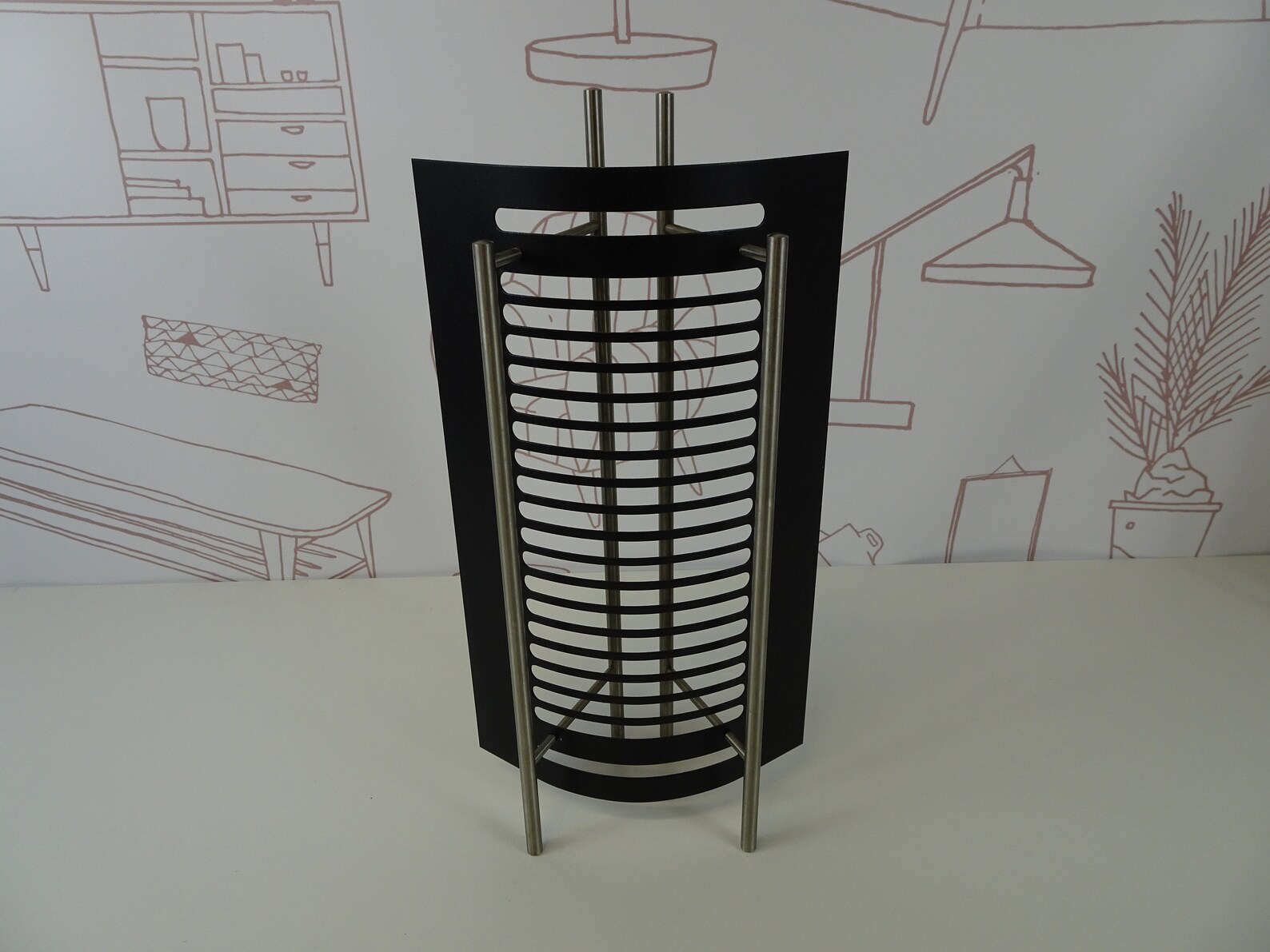 Vintage Design Cd Racks, 70s Design, Memphis Style Cd Rack, Minimalist ...