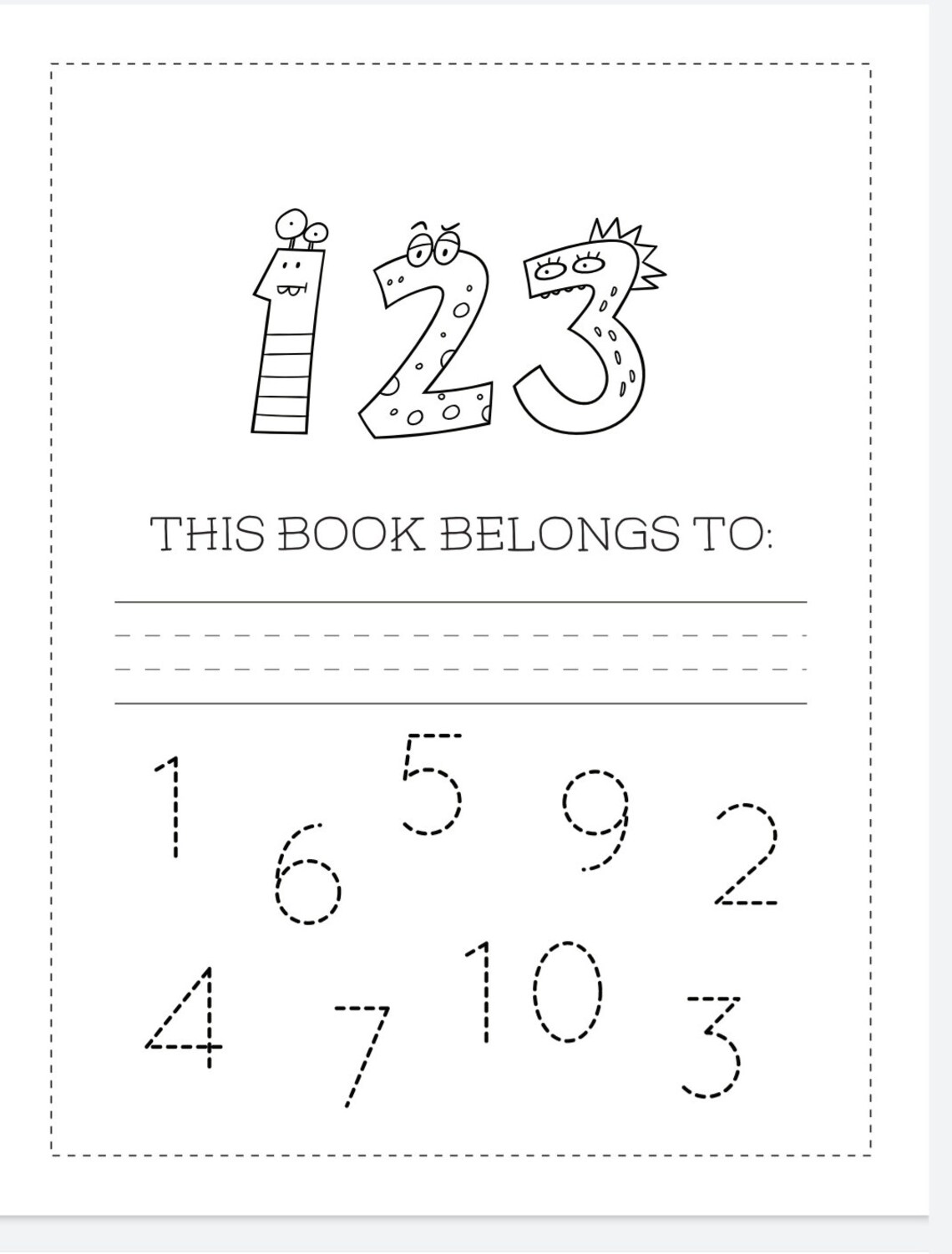 Kid's Worksheet, Toddler Workbook, Preschool Worksheets, Preschool ...