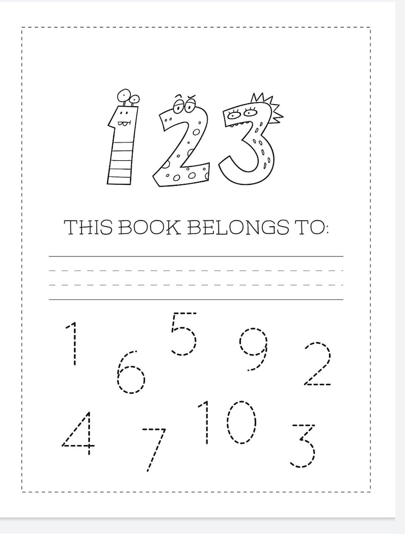 Kid's Worksheet, Toddler Workbook, Preschool Worksheets, Preschool ...