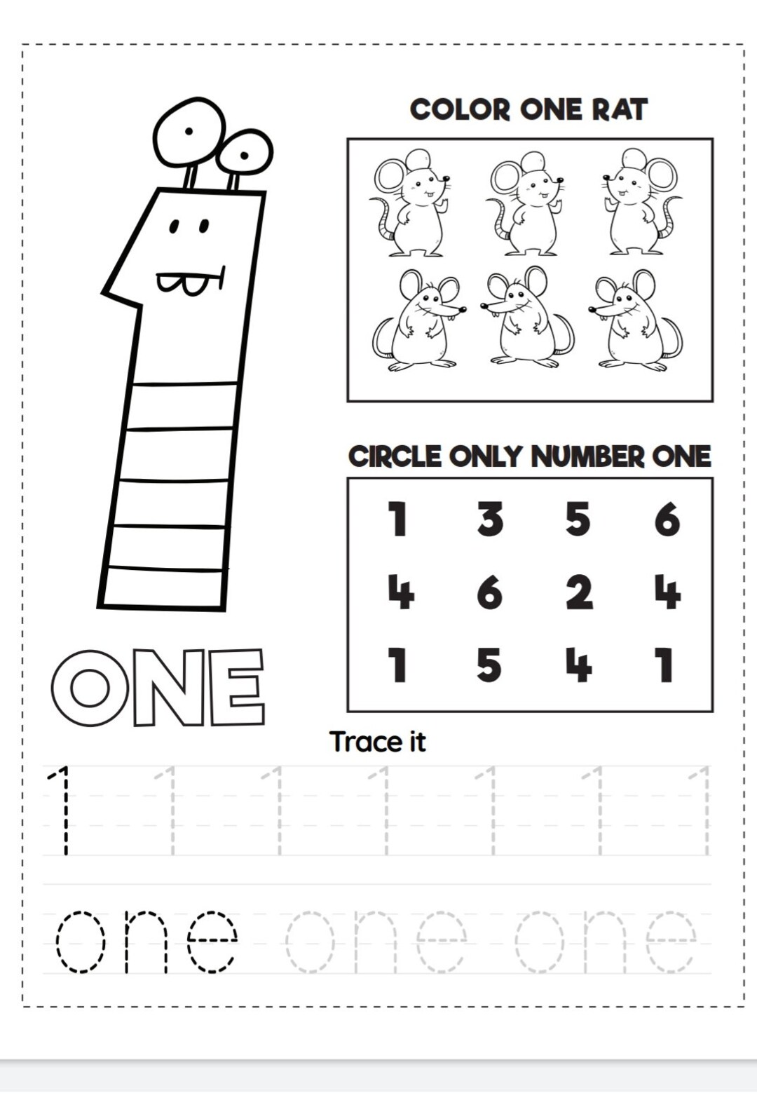 Kid's Worksheet, Toddler Workbook, Preschool Worksheets, Preschool ...