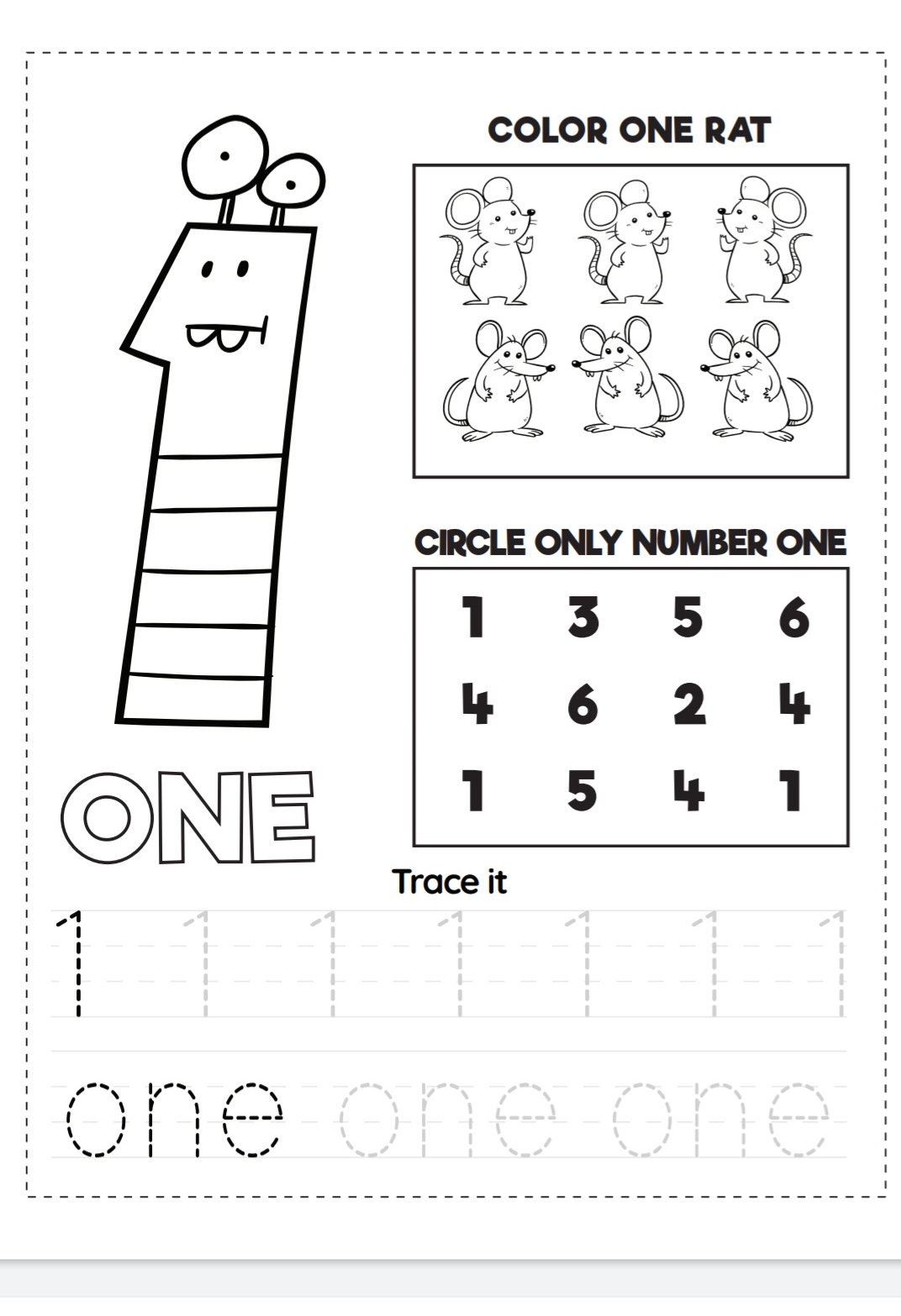 Kid's Worksheet, Toddler Workbook, Preschool Worksheets, Preschool ...