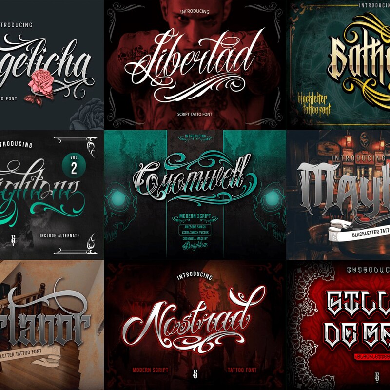 Script Font Stamp - Etsy