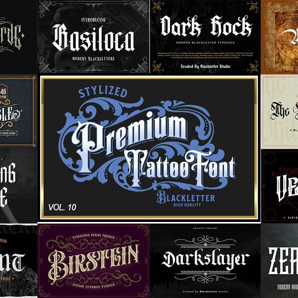Font Bundle - Etsy