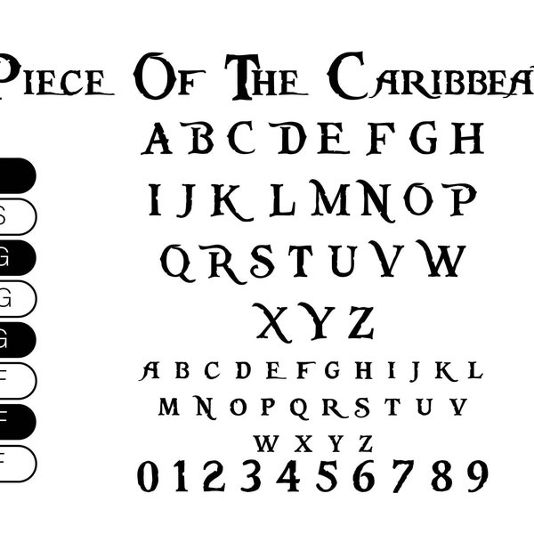 The Caribbean Font - Etsy