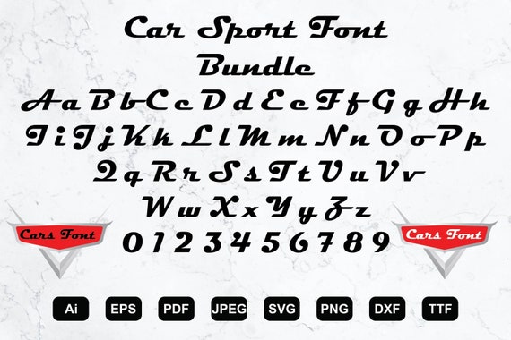 Car Font Bundle SVG Car Font Svg Car Logo Svg Race Track - Etsy Australia