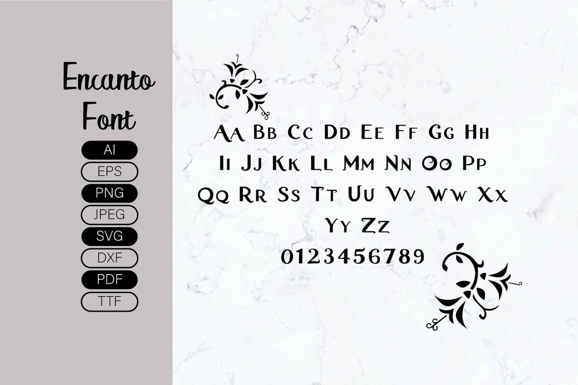 Encanto Alphabet SVG Encanto Font SVG Encanto Svg Letters - Etsy Ireland