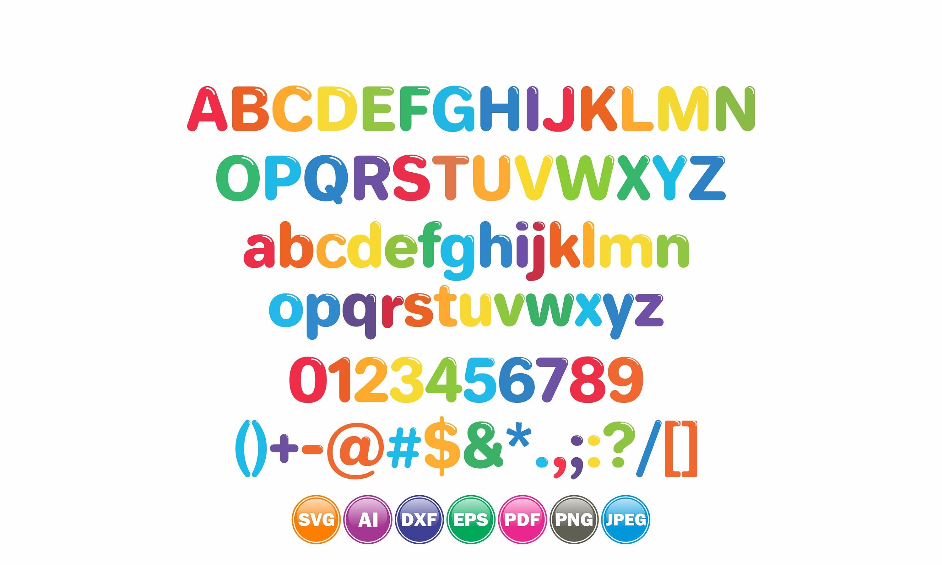 Cocomelon Alphabet Cocomelon Cutfile Cocomelon SVG Cocomelon Font ...