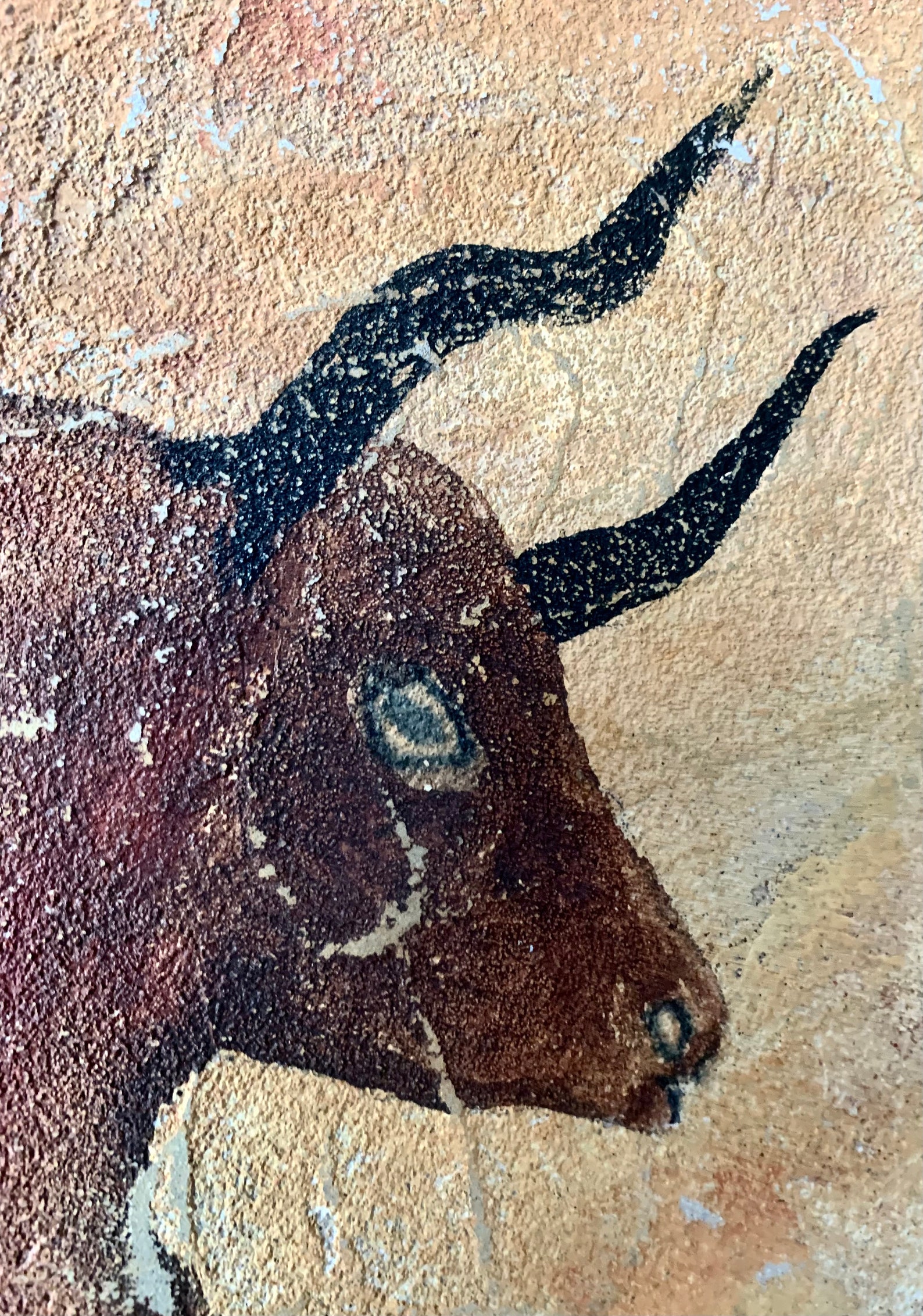 Bulls & Bison, Inspired by Prehistoric Cave Art 12x28, Framed - Etsy