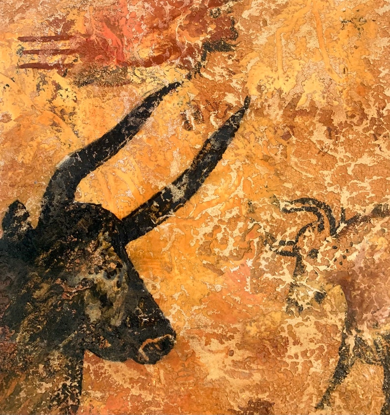 Steers Horse & Bison Inspired by Prehistoric Cave Art - Etsy