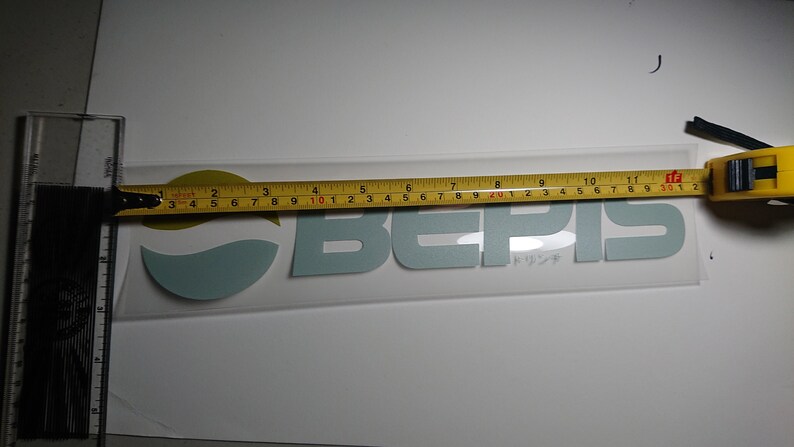 Bepis Weatherproof Vinyl Sticker Decal 1 Ft by About 3 Inches Darked ...