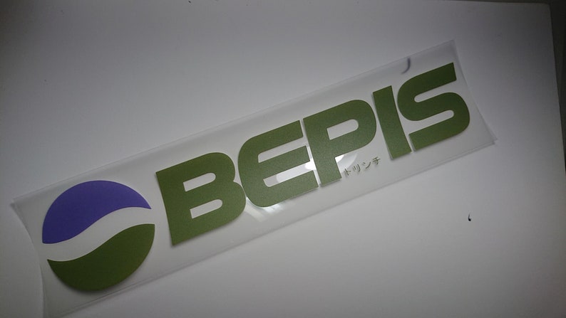 Bepis Weatherproof Vinyl Sticker Decal 1 Ft by About 3 Inches Darked ...