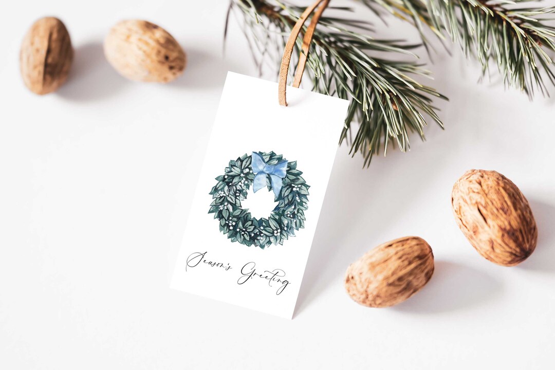 Printable Christmas Gift Tag/ Instant Download Holiday Favour ...