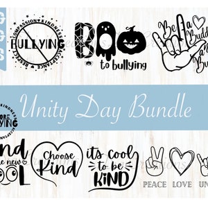 Unity Day Bundle Svg Be a Buddy Not a Bully Anti Bullying Svg Unity Day ...