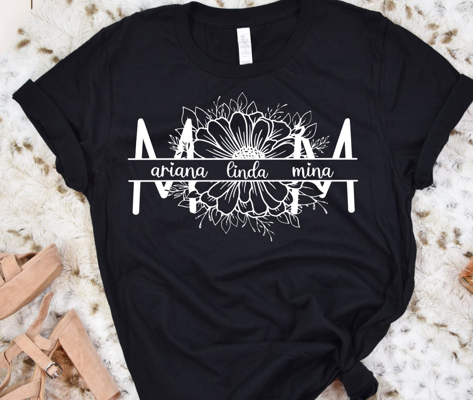 Split Mom Svg Mom With Names Svg Mothers Day Svg Split Etsy